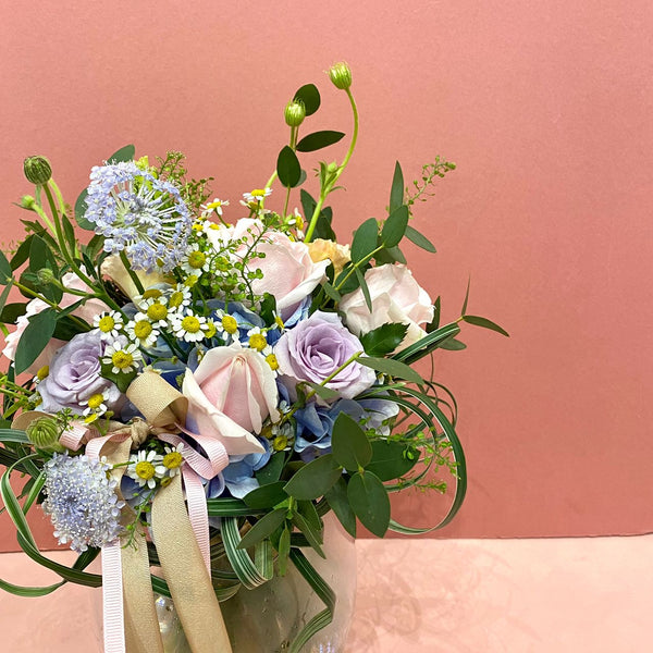 Fresh Posies Love Vase Arrangement – PS Floral Atelier